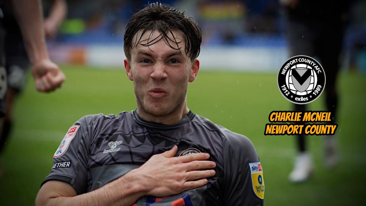 Charlie McNeil Newport County Highlights - Manchester United Loanee ...