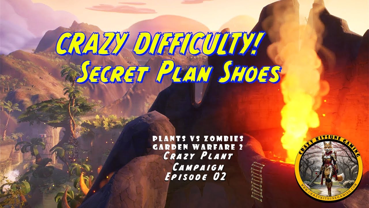 Crazy Difficulty! Secret Plan Shoes Plants Mission (PvZ GW2) - YouTube
