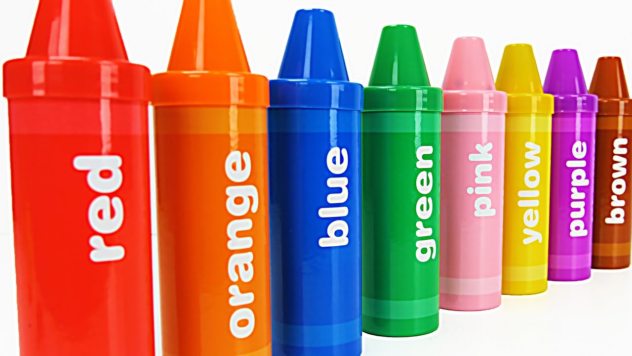 Best Learning Video for Toddlers Learn Colors with Crayon Surprises ...