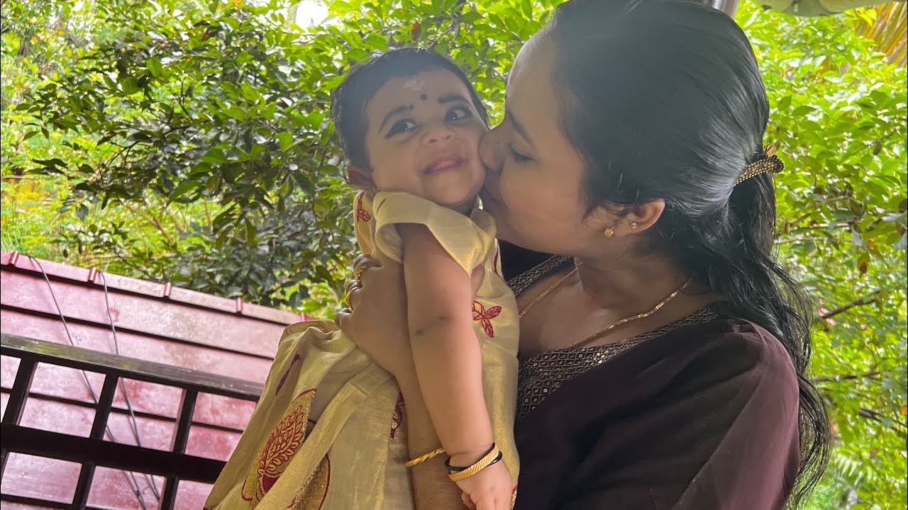 Vamis first Onam 🌸 #keralaonam #youtubevideo #babygirl - YouTube