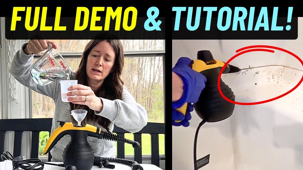 WOW! The Handheld Steam Cleaner that BLEW ME AWAY! Tested on 10 ...
