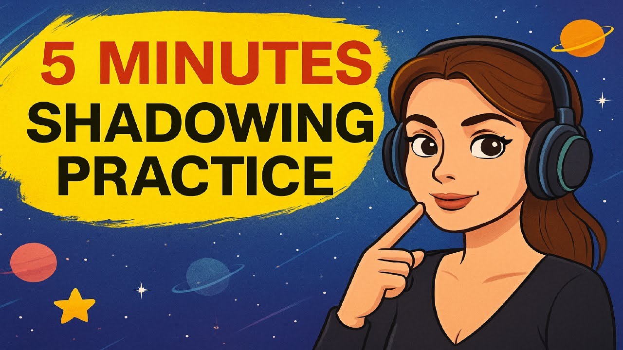 5 minutes Shadowing Practice| Improve Your English Speaking fluency |# ...