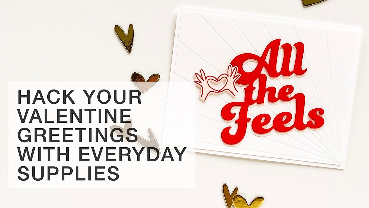 VALENTINE CARD MAKING HACK - YouTube