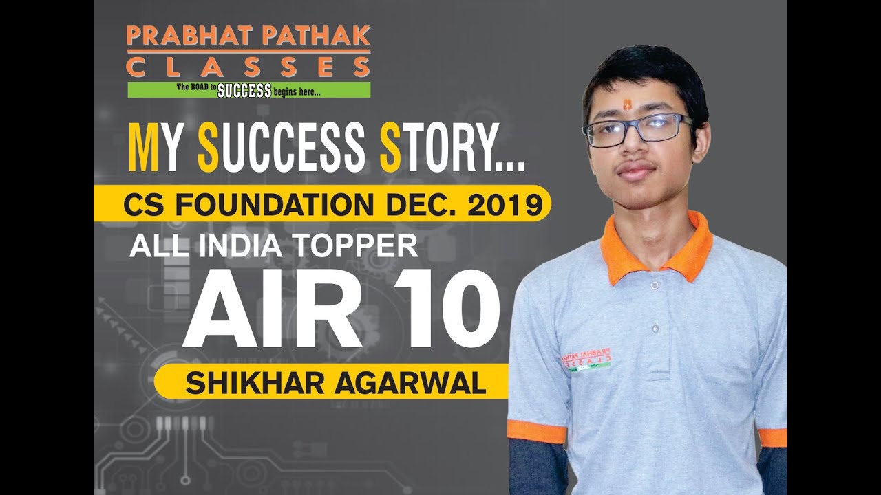 CS FOUNDATION ALL INDIA RANK-10 - YouTube