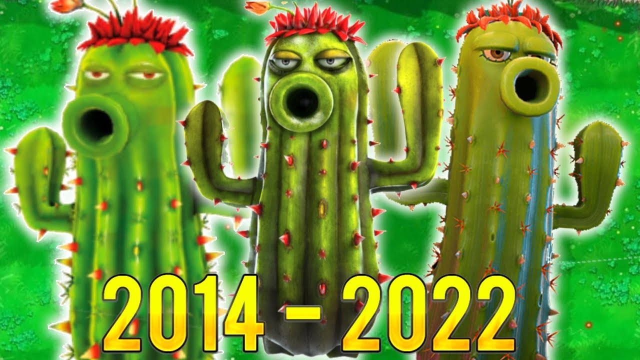 CACTUS EVOLUTION (2014 - 2022) in PvZ Garden Warfare 1, 2 & Battle For ...