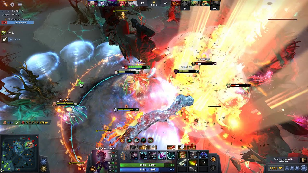 DOTA 2 - Close match and intense final fight to victory - YouTube