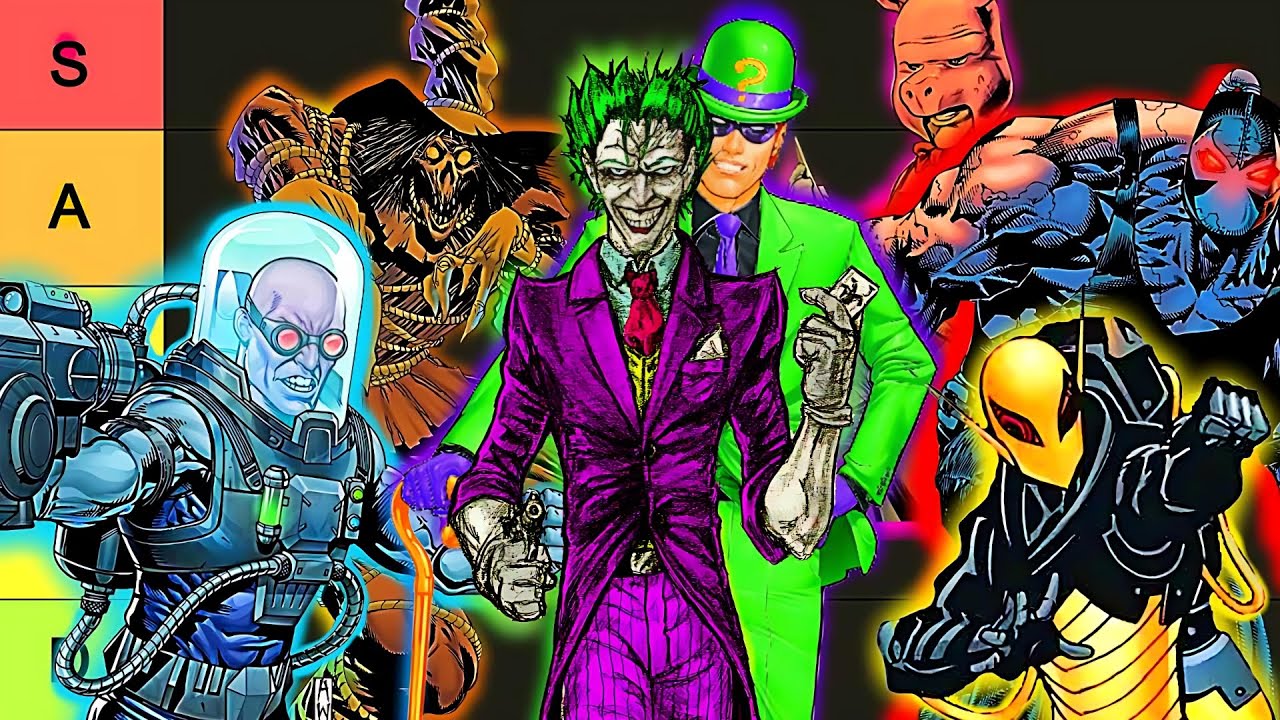 Ranking Every Batman Villain (Tier List) - YouTube