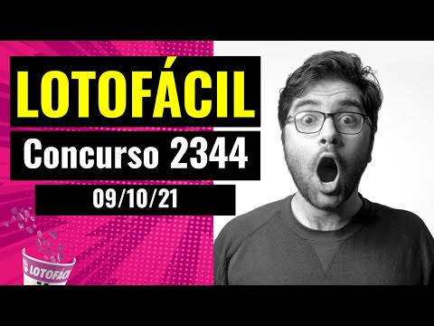 Resultado Lotofácil de hoje - Concurso 2344 dia 09/10/21