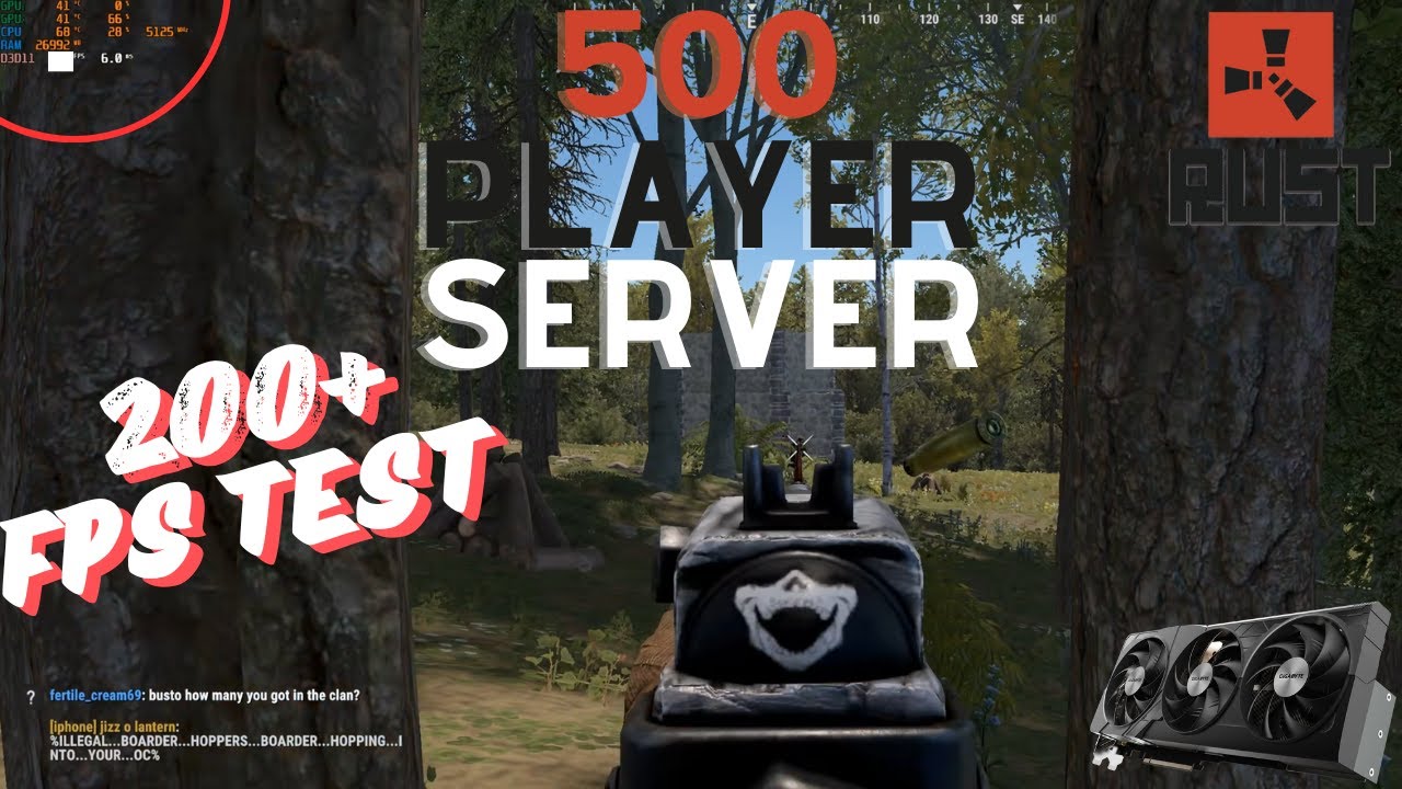 Rust 500 Player Modded Server Test | Ryzen 9 7950X3D + RTX 4080 Super ...