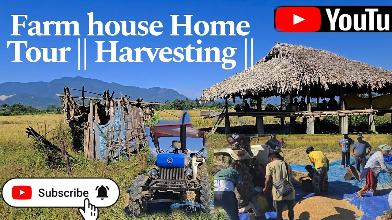 Farm house Home tour || Harvesting || Village vlog || - YouTube