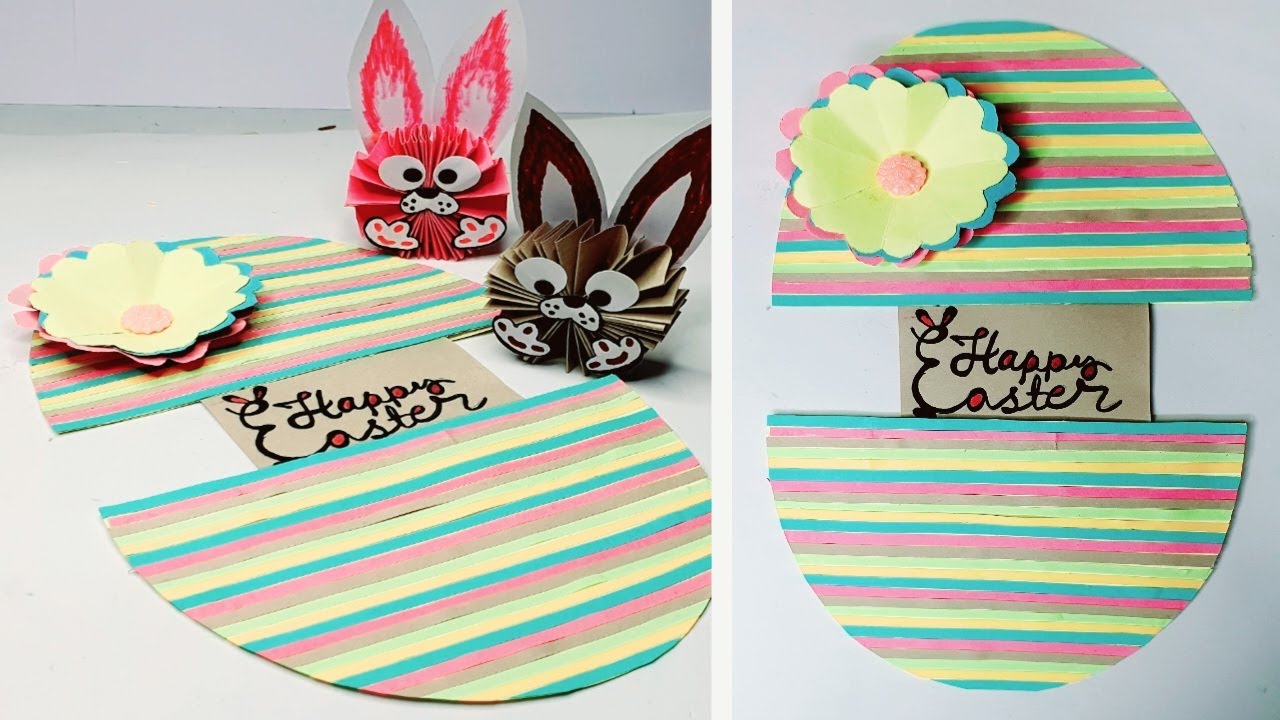 Easter Egg Card Making | Easter Eggs Craft Ideas | Easy Easter Card for ...