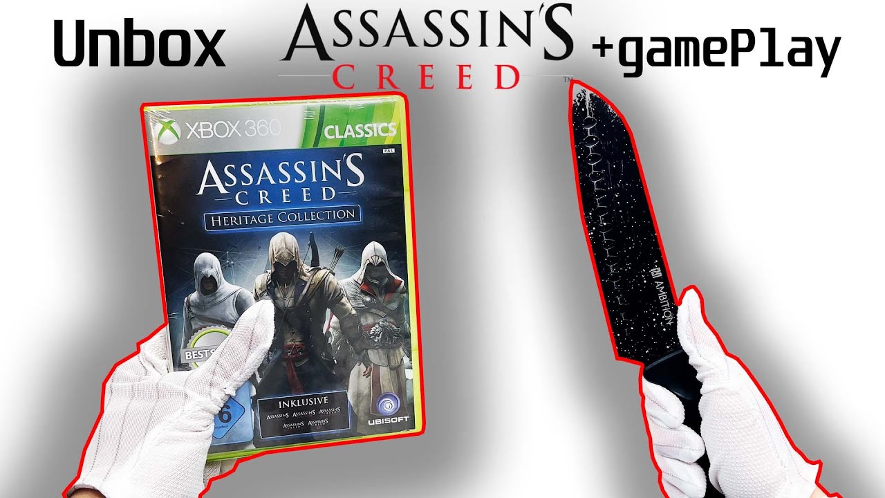 Unboxing Collection AssassinS Creed 5 In 1 + Gameplay | 2007-2012 ...