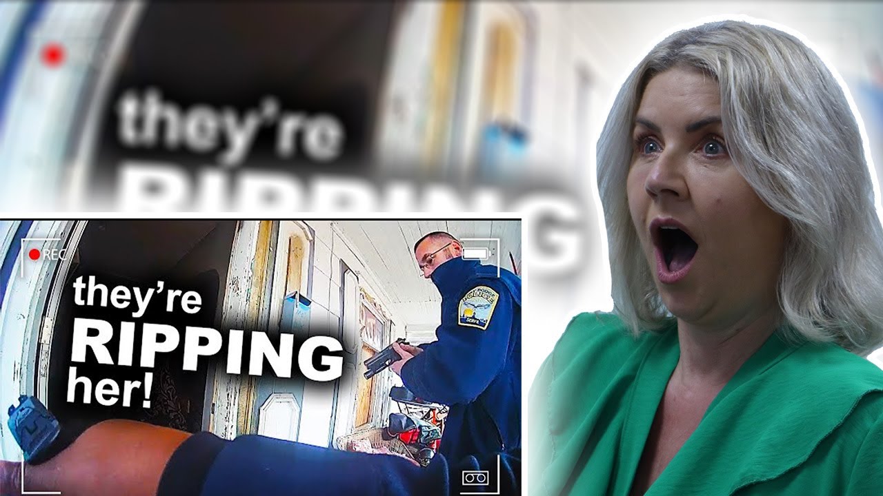 BRITS React to Cop Saves Woman From Getting Eaten Alive - YouTube