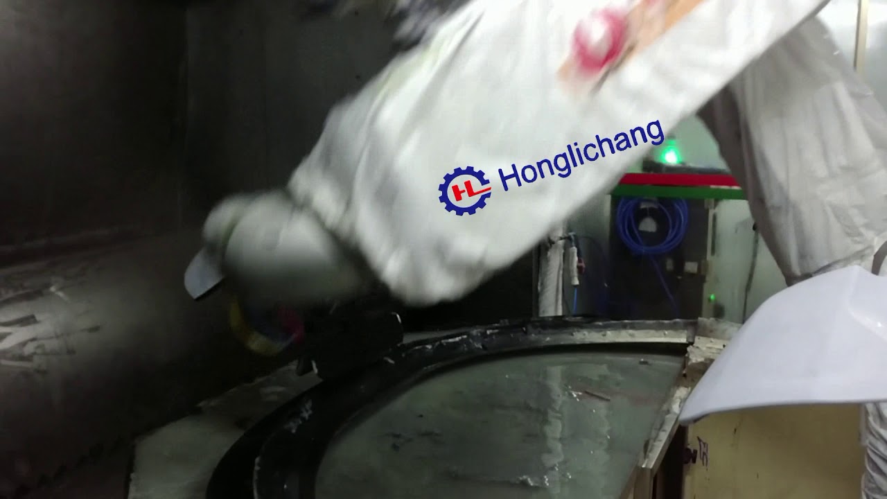 Robot Automatic Conveyor Spray Painting Machine with Spray Booth from ...