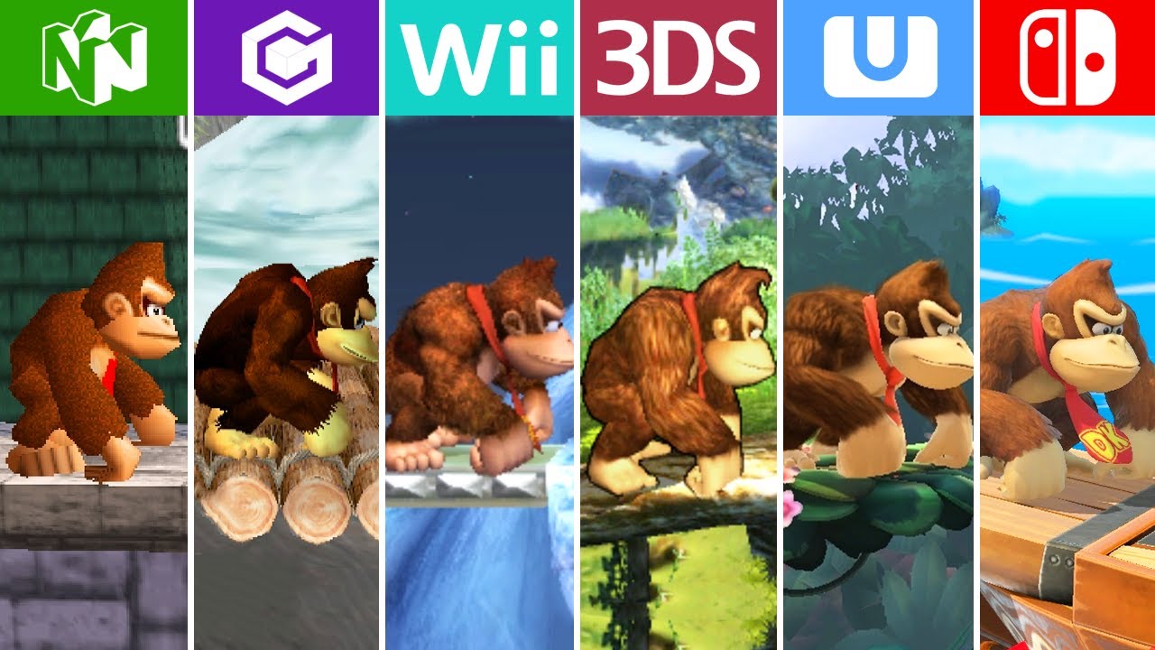 Donkey Kong Evolution in Super Smash Bros Games 1999-2018 - YouTube