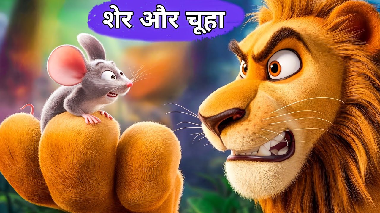 शेर और चूहा | Lion and Mouse Story In Hindi | Hindi Stories | Hindi ...