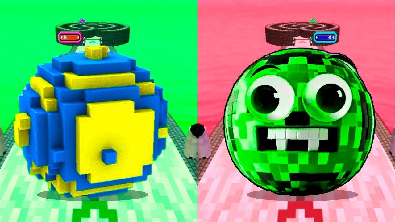 Going Ball vs Circus Ball 3D - Which Pixel Ball Will Pass 4 Reverse ...