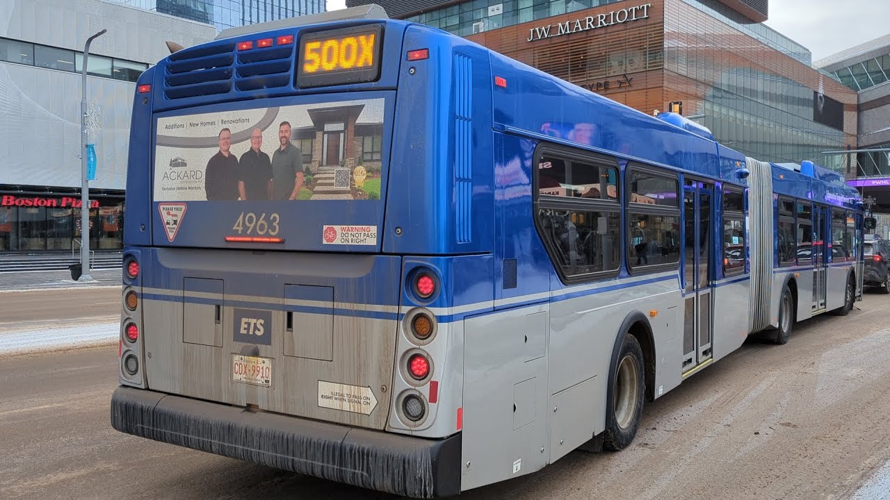 ETS Bus 2019/20 New Flyer XD60 #4963 On 500X Downtown Express - YouTube