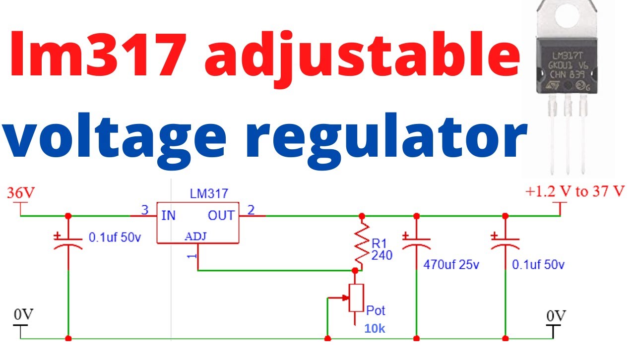 lm317 adjustable voltage regulator | lm317 regulator | voltage ...