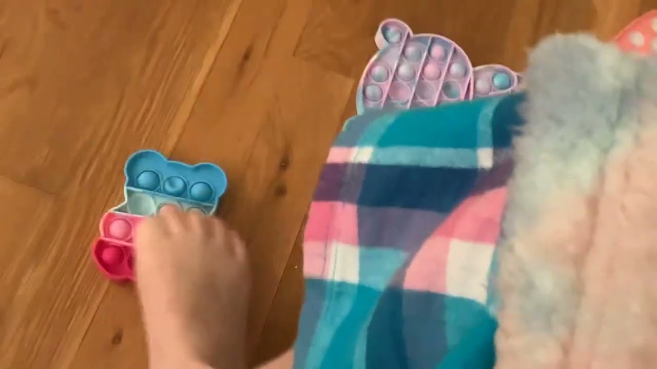 STEPPING ON MY COTTON CANDY COLORED FIDGETS - YouTube