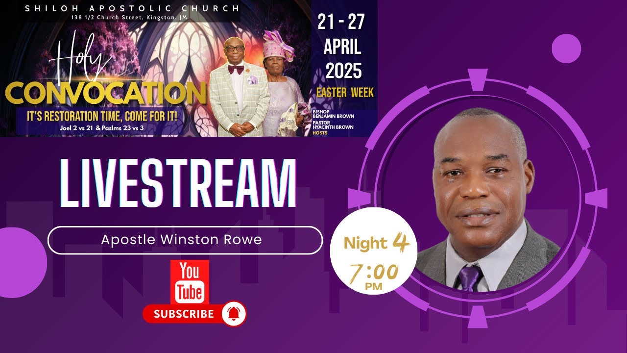 Holy Convocation 2025 // Night 4 // Apostle Winston Rowe - YouTube
