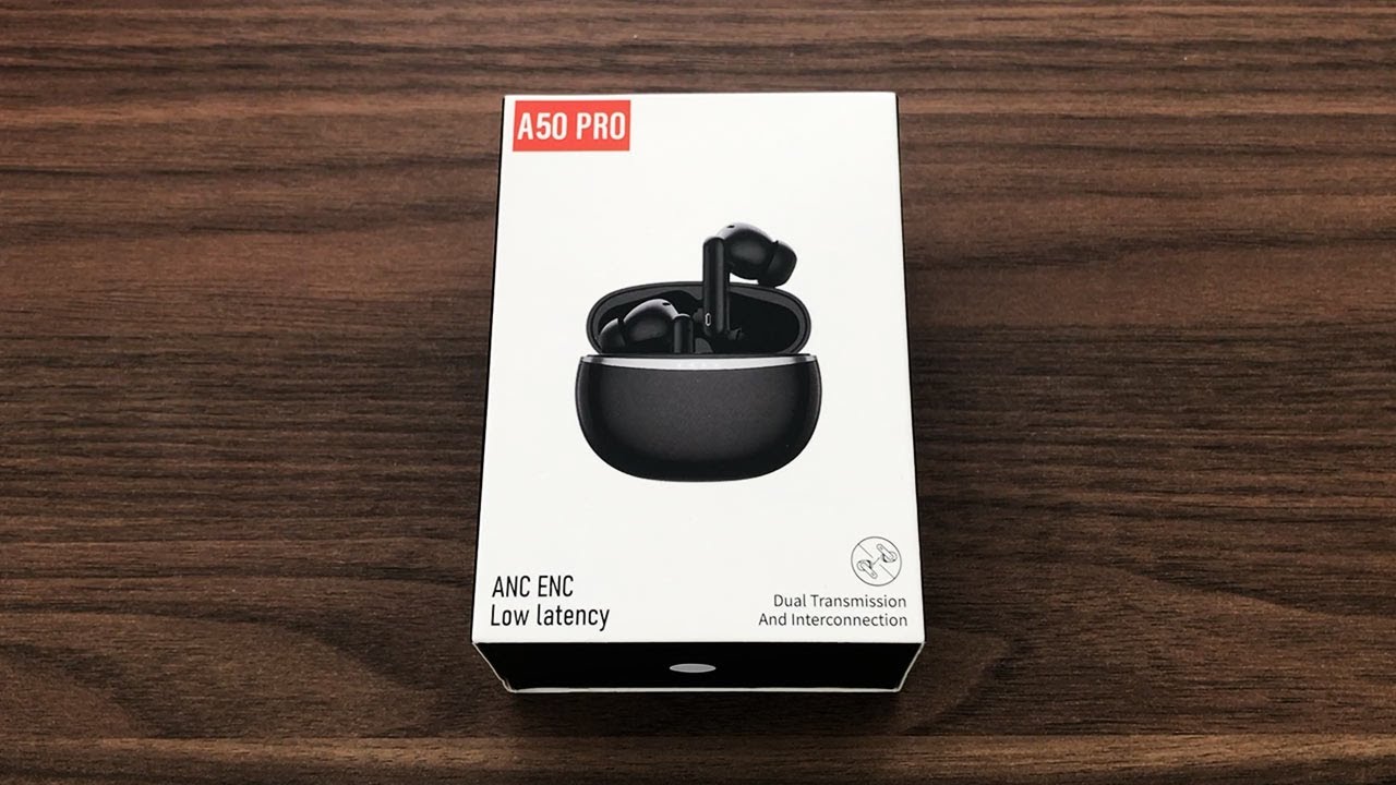 A50 Pro (ANC) Bluetooth Headphones TWS - Unboxing - YouTube