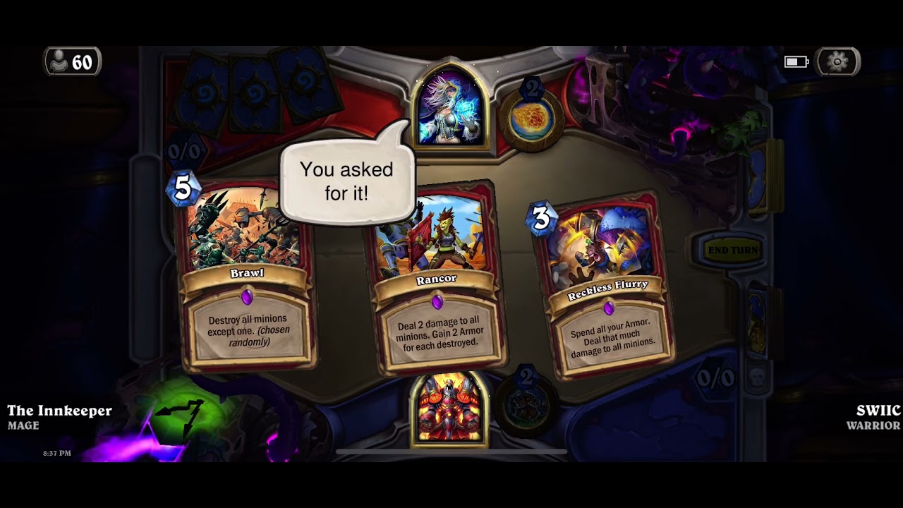 Hearthstone - Forge-wrought Garrosh Emote Showcase - YouTube
