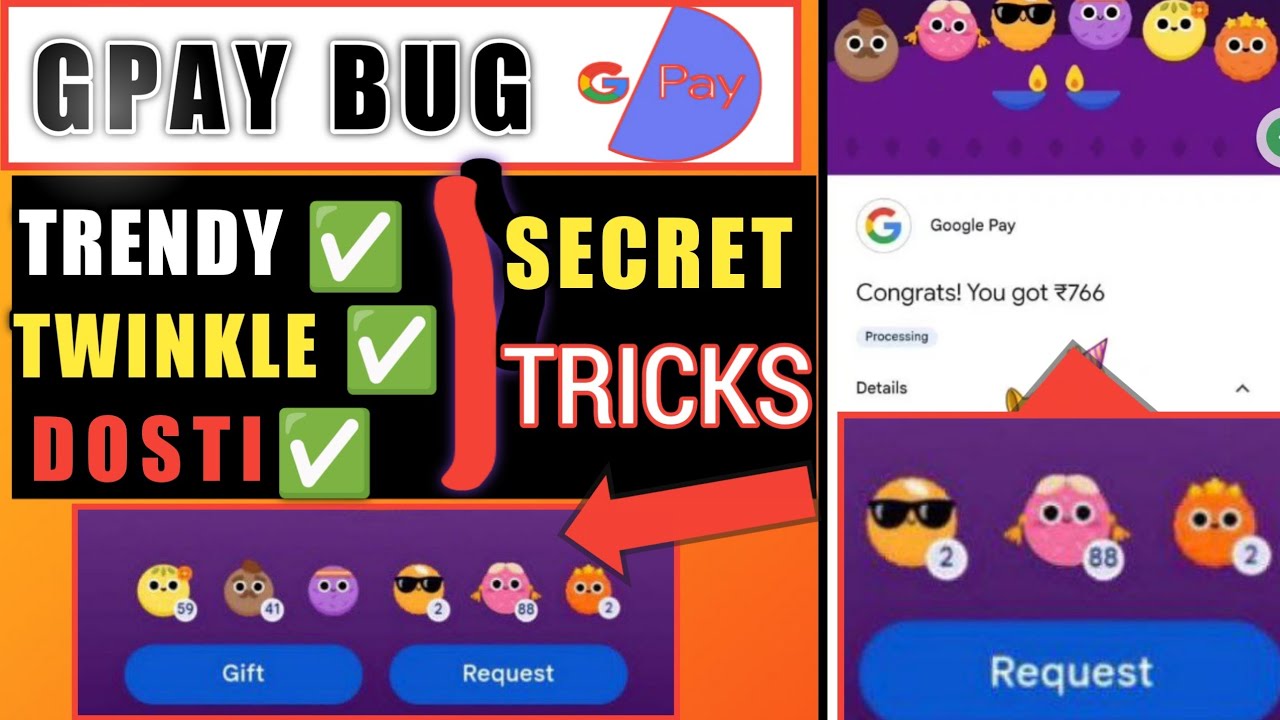 GPAY Huge Bug For Collect Trendy, Twinkle And Dosti | How to Collect ...