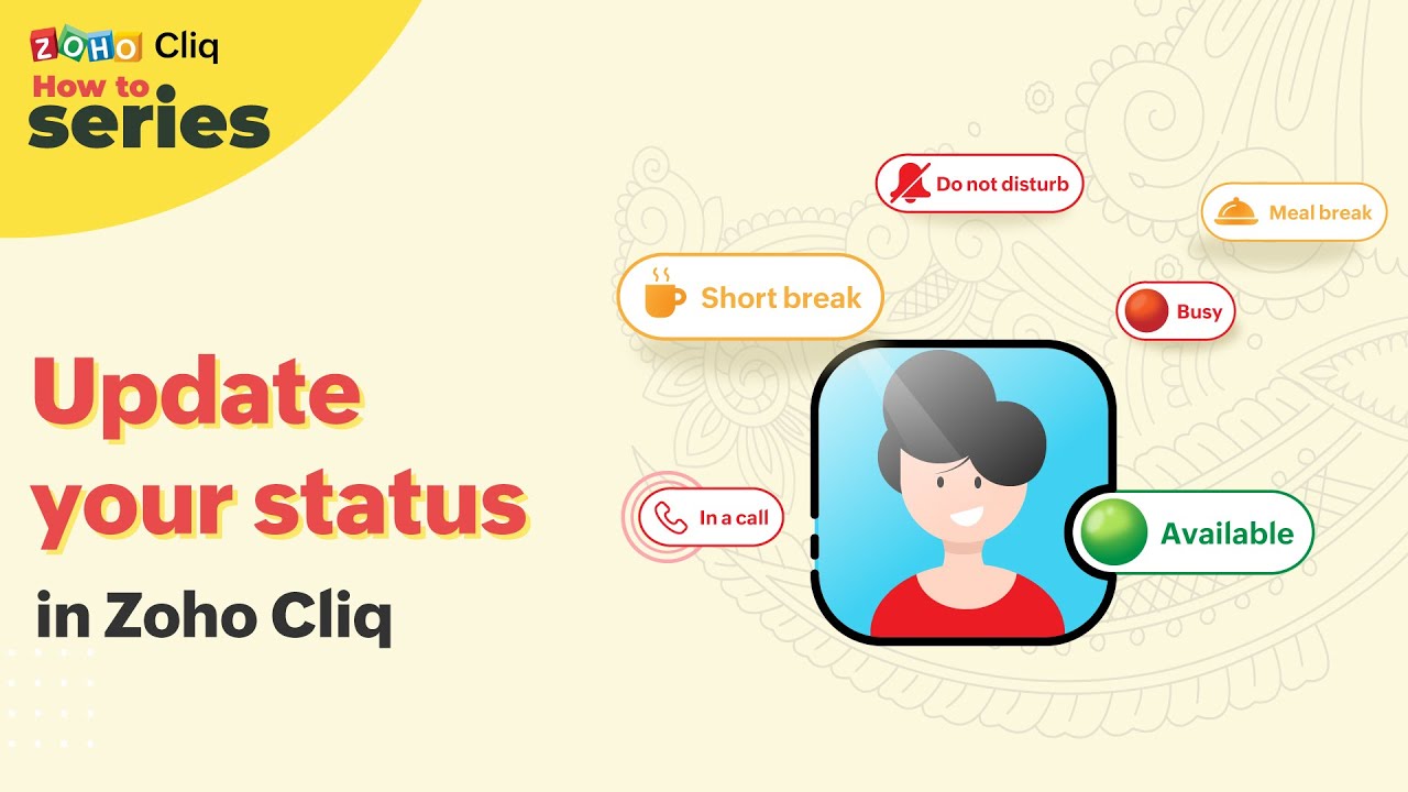 How-To Videos | Update your status | Zoho Cliq - YouTube