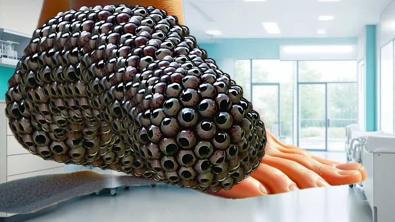 ASMR foot trypophobia Trick stop motion| ASMR animation taritmont and ...