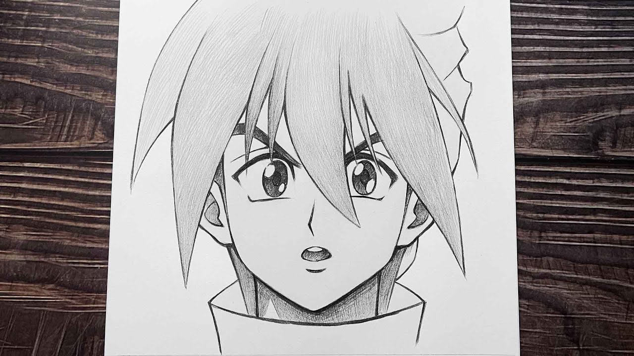 Easy anime sketch | how to draw Taikoubou - [Hoshin Engi] | boy drawing ...