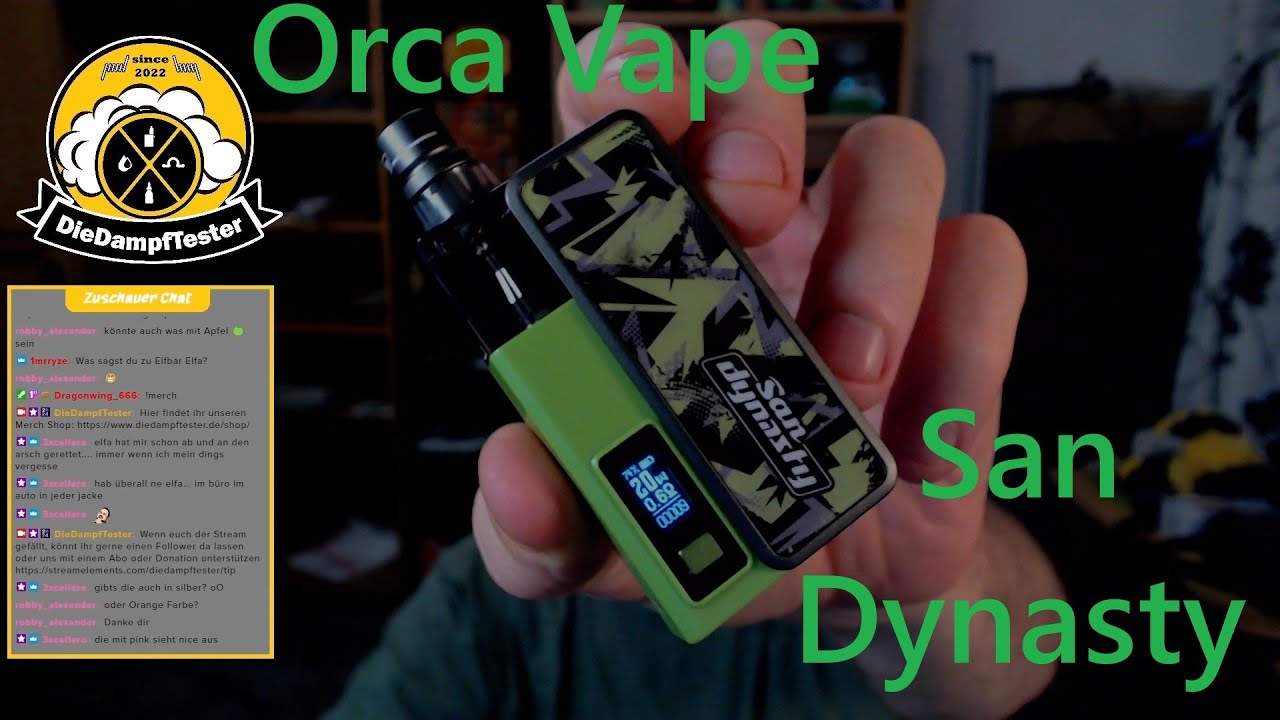 Orca Vape San Dynasty Podsystem Review und Test - YouTube