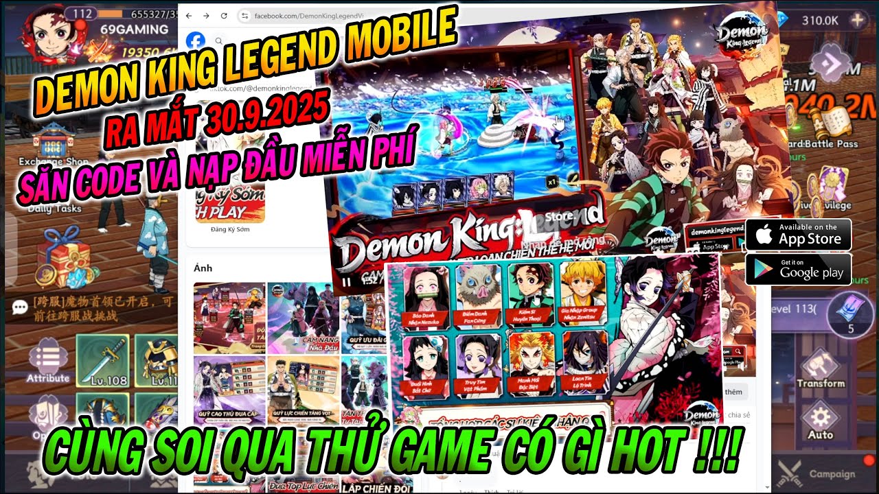 DEMON KING LEGEND FULL CODE VÀ NẠP ĐẦU MIỄN PHÍ TRƯỚC KHI GAME RA MẮT ...
