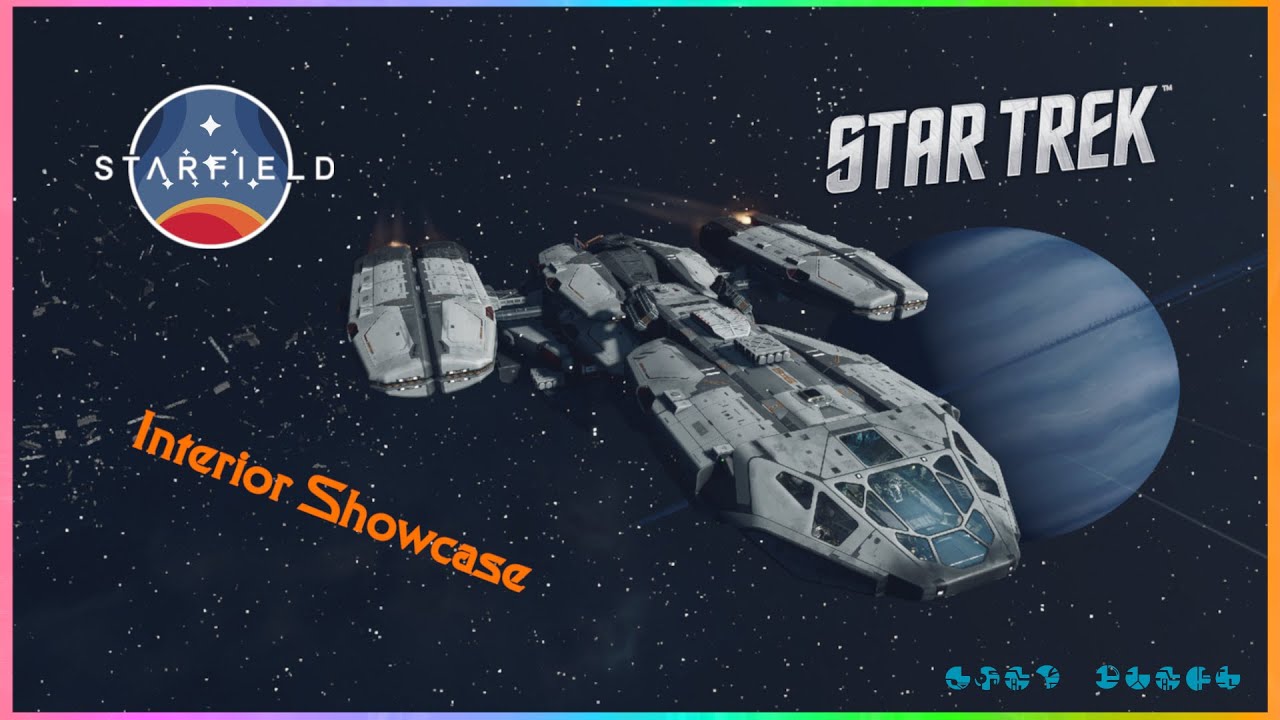 Star Trek inspired Ship, Interior Showcase! Starfield - YouTube