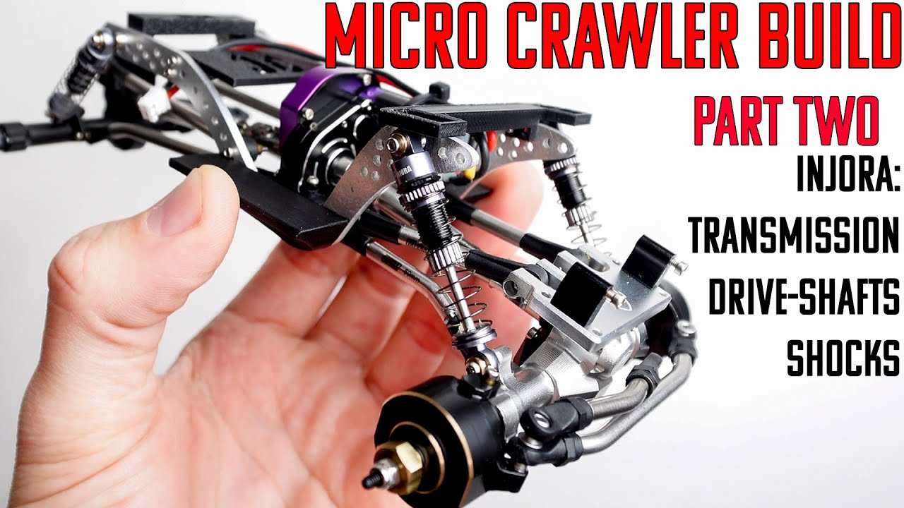 SCX24 Upgraded Transmission, Shocks and Driveshafts Installed! Micro ...