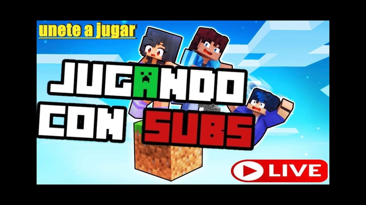 Server Survival Java Y Bedrock Con Subs En Directo - YouTube