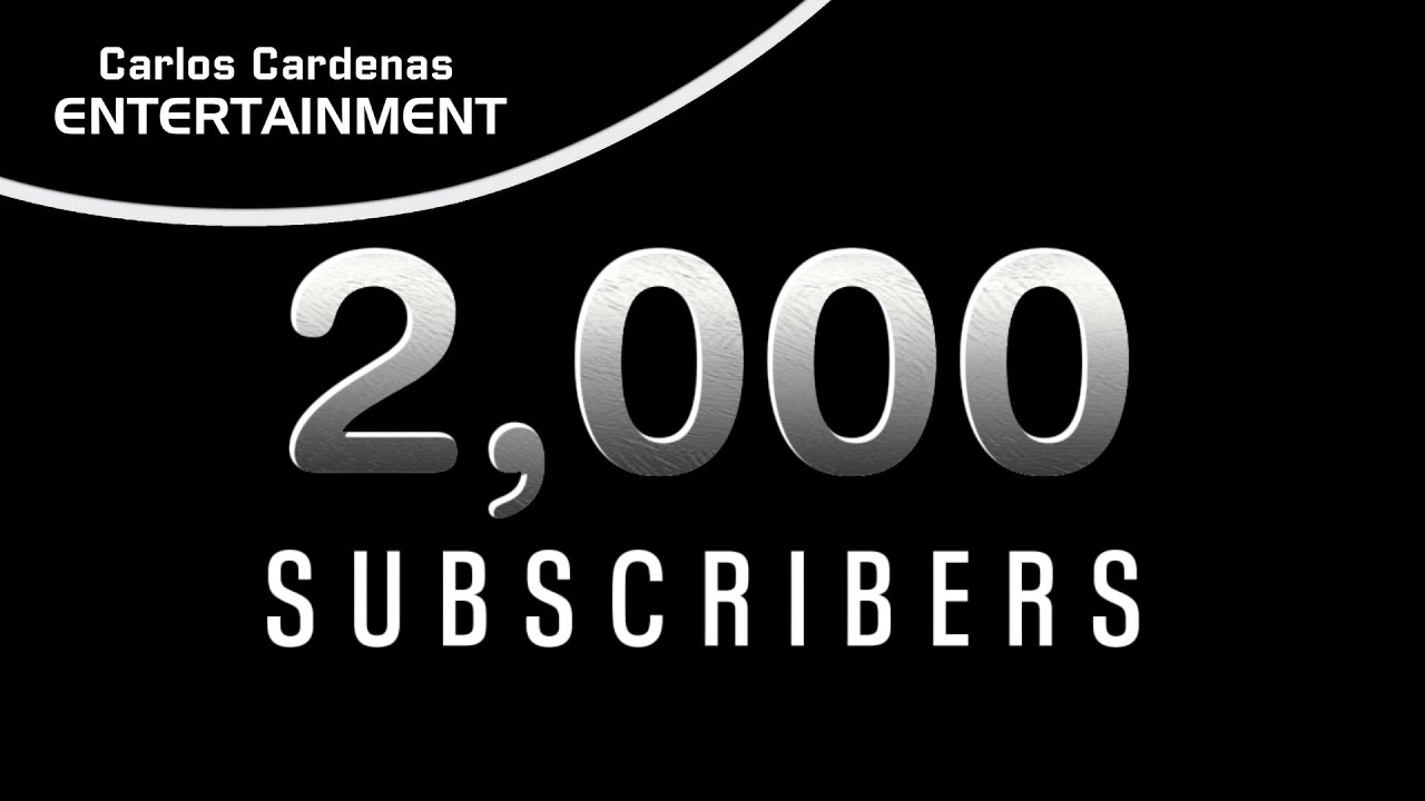 I HAVE REACHED 2,000 SUBSCRIBERS!!! - YouTube