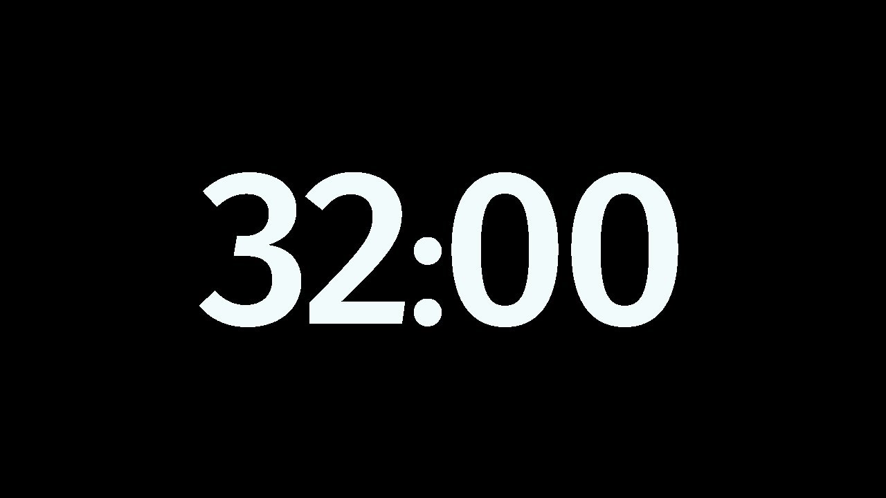 32 Minute Timer ⏱️ For Productivity & Breaks - YouTube