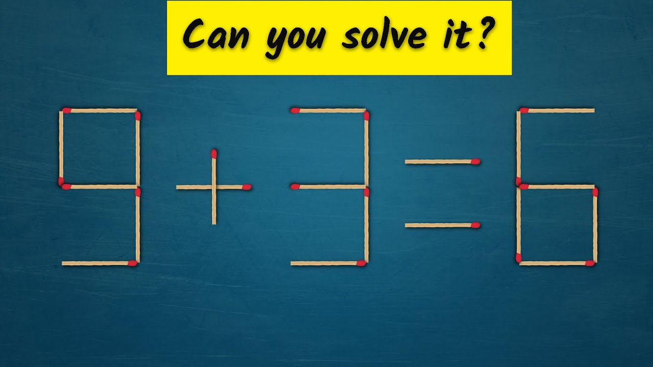 Challenging Matchstick Puzzles to Test Your Intellectual Ability - YouTube