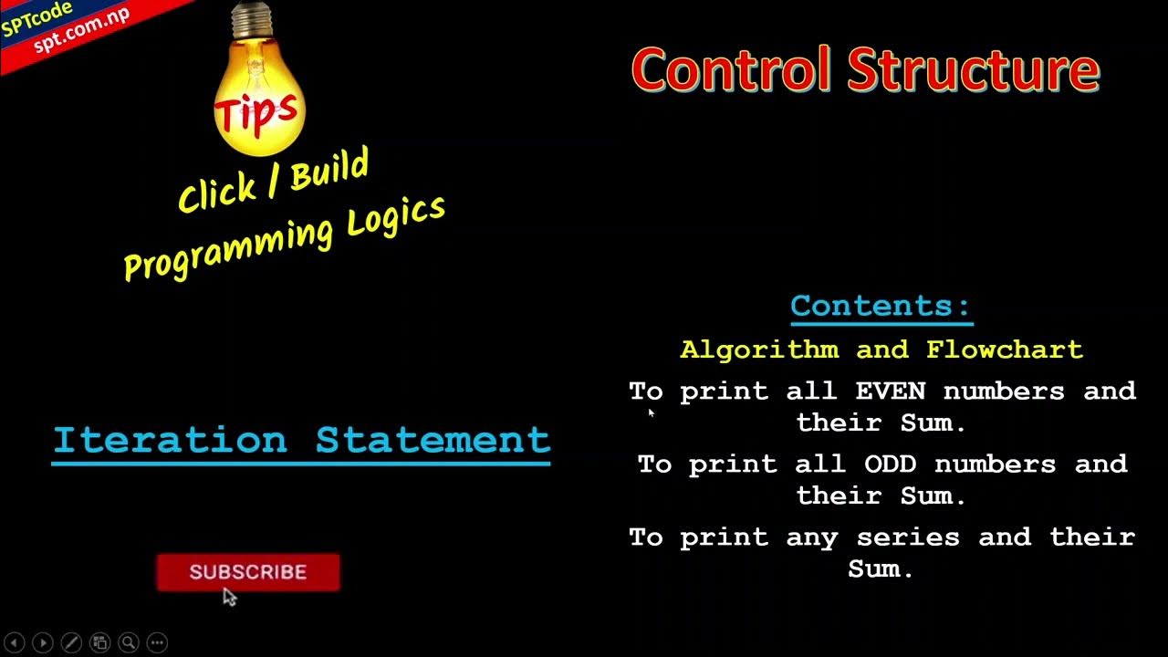 bUILD Logical Concept: algorithm n Flowchart to display all EVEN n ODD ...