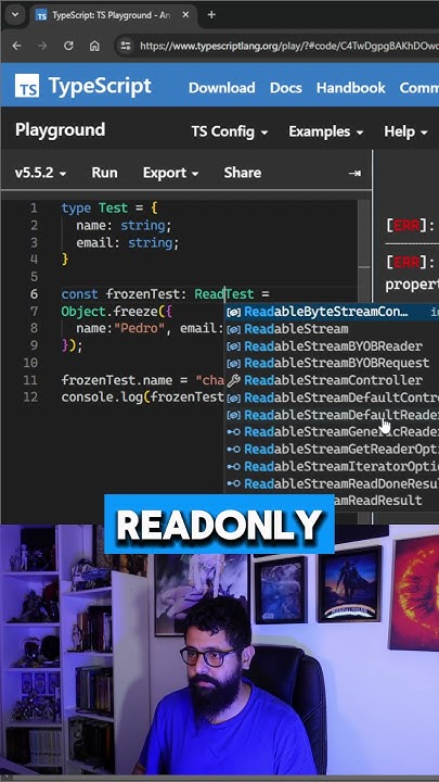 Utility Type Readonly En Typescript Programacionenespañol Youtube