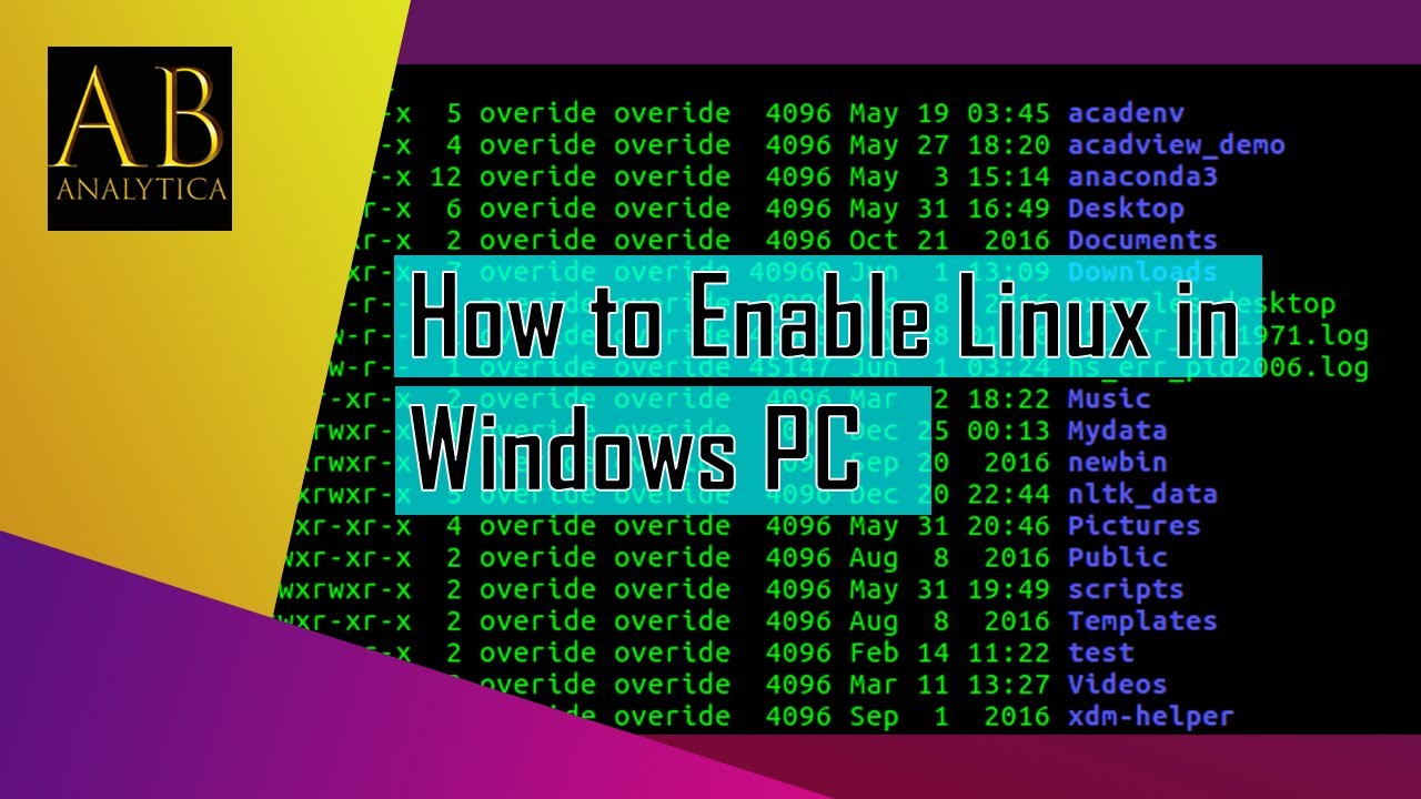 How To Run Linux Shell In Windows Enable Windows Subsystem For Linux How To Run Linux Shell In Windows Enable Windows Subsystem For Linux
