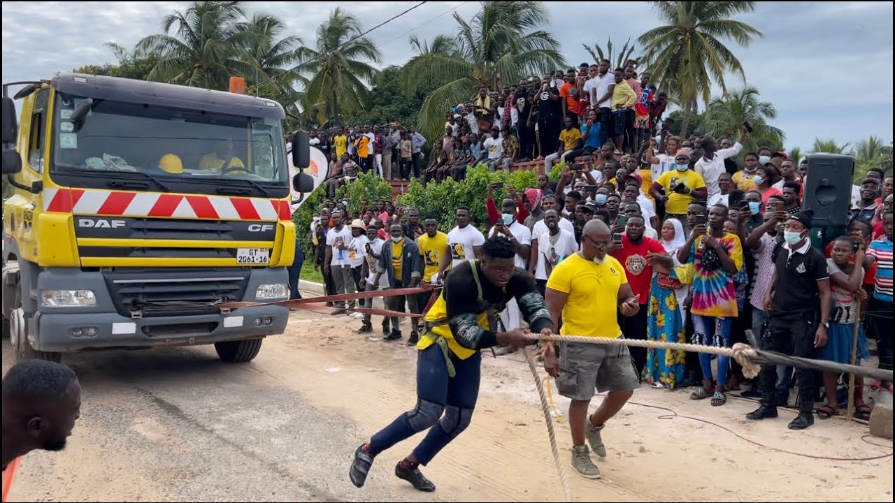 Truck pull by Prosper Dakora - YouTube