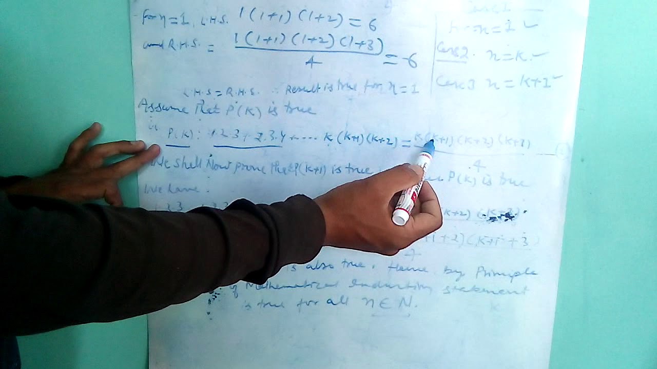 principle of mathematical induction +1 exe4.1 - YouTube