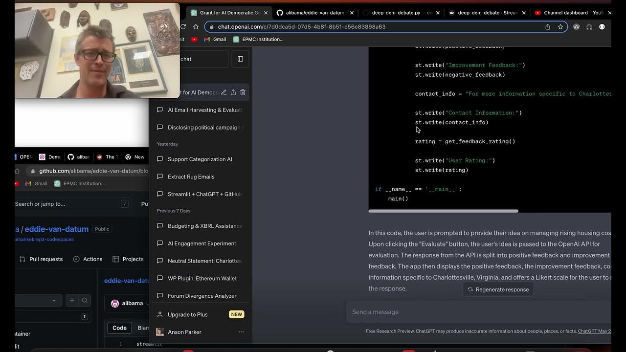 Python Streamlit App Development On Github Codespaces With Openai Youtube