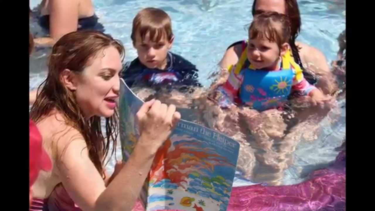 Wands and Wishes Mermaid Kids Puddle Jumper Pool Party - YouTube