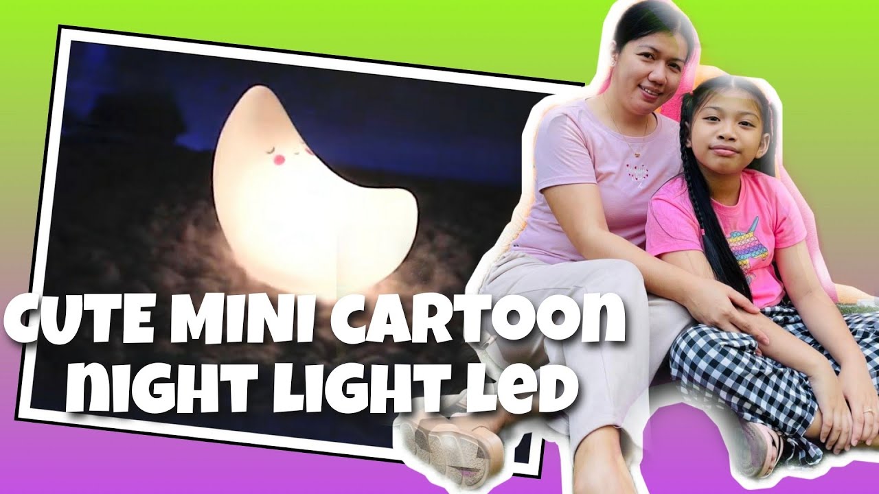 Cute mini Cartoon Night light LED |Yellow half Moon - YouTube