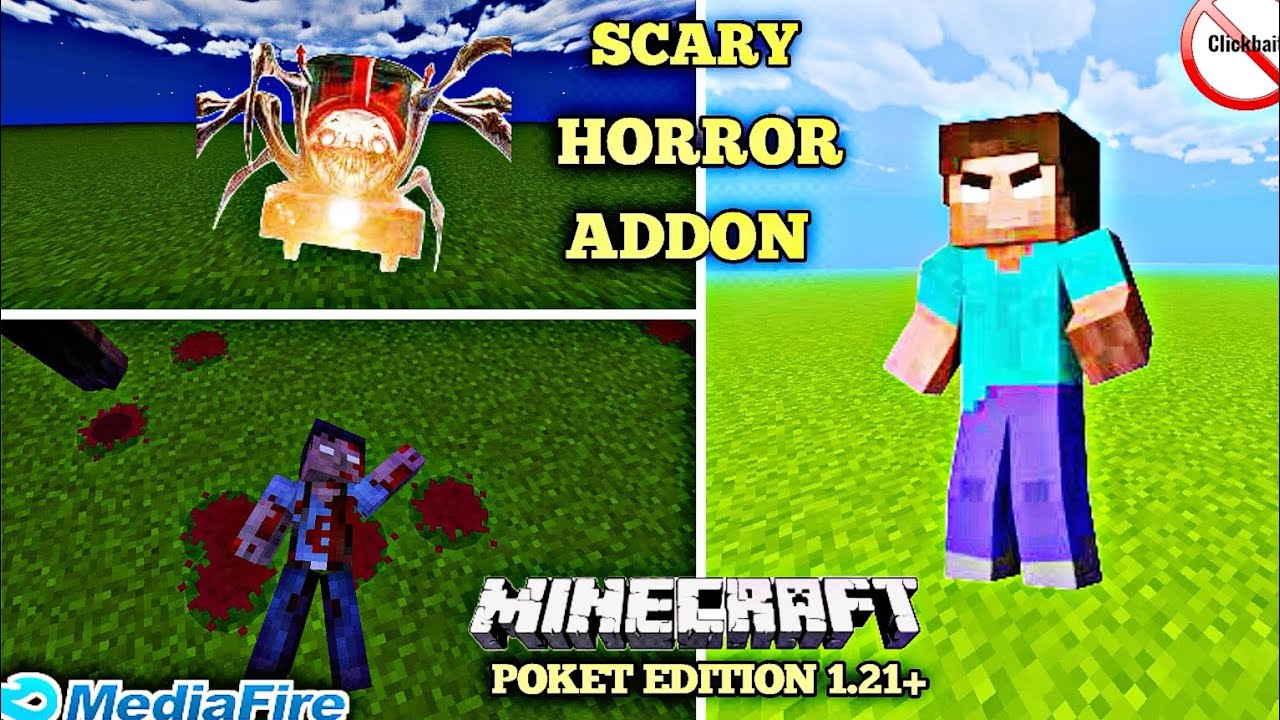 Top 3 scary horror addon/mods for Minecraft pe 1.21+ | Top 3 horror ...