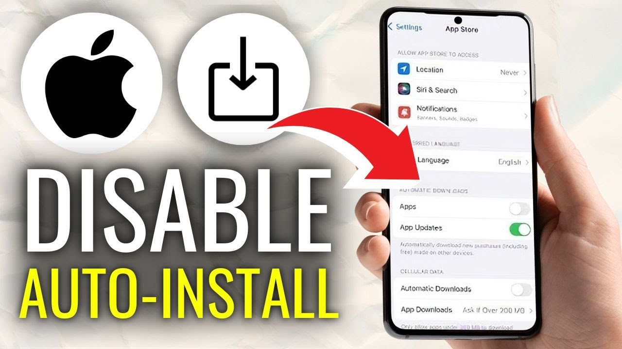 How to Turn OFF Auto-Installing Apps on iPhone - Full Guide - YouTube