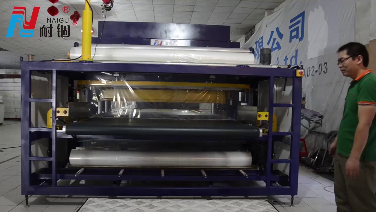 62M Mattress compression & roll Packing machine - YouTube